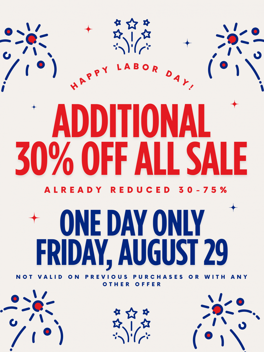 Additional 30% Off All Sale – One Day Only! – Jennifer's Fort Myers